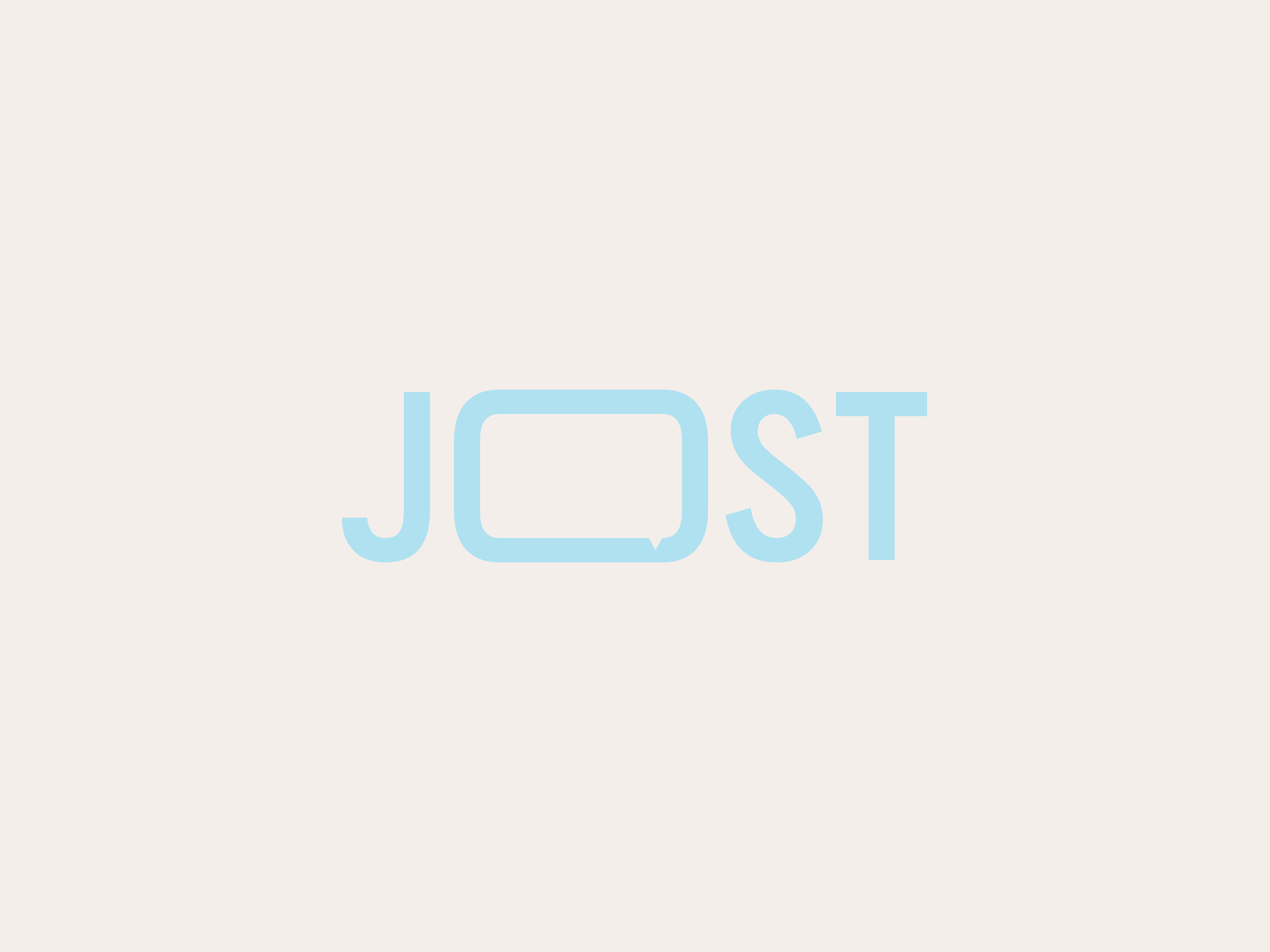 Jost dynamic logo by Rikke Wehner Hein on Dribbble
