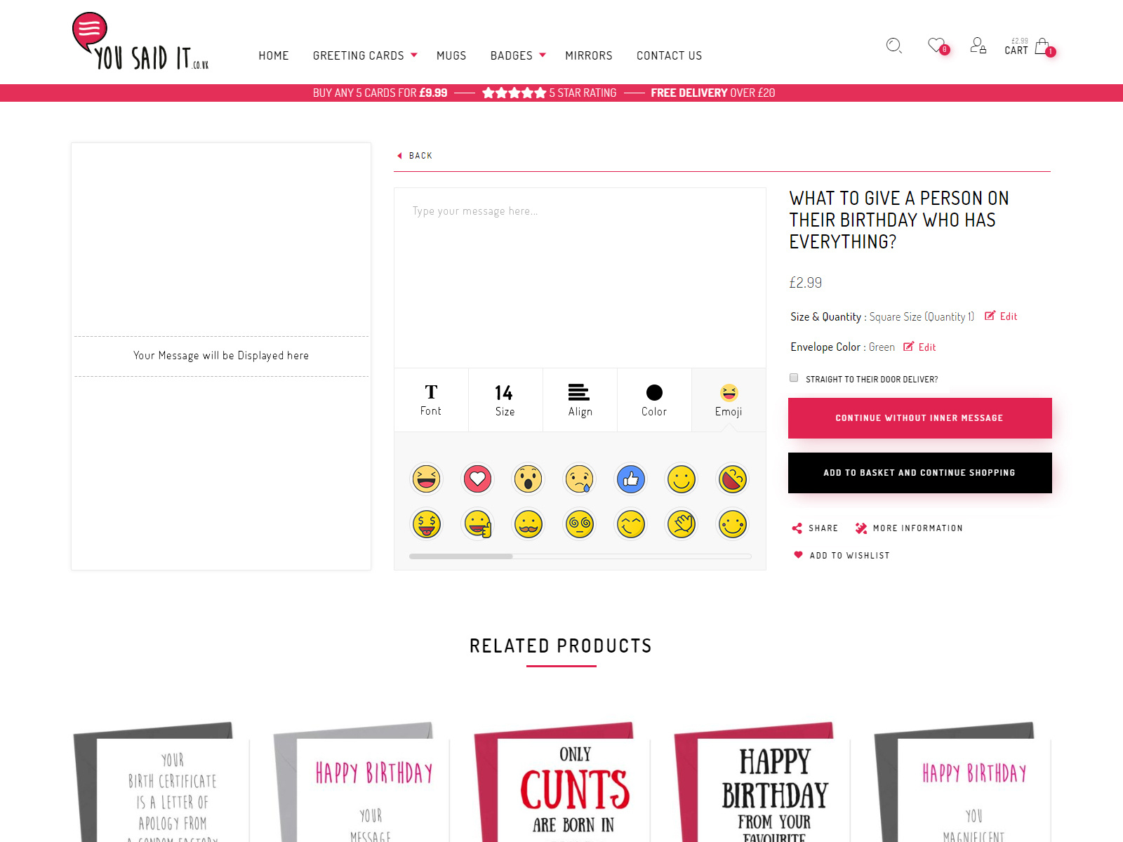Greeting Card Custom Message Editor with Preview by Ritu Rohilla on ...