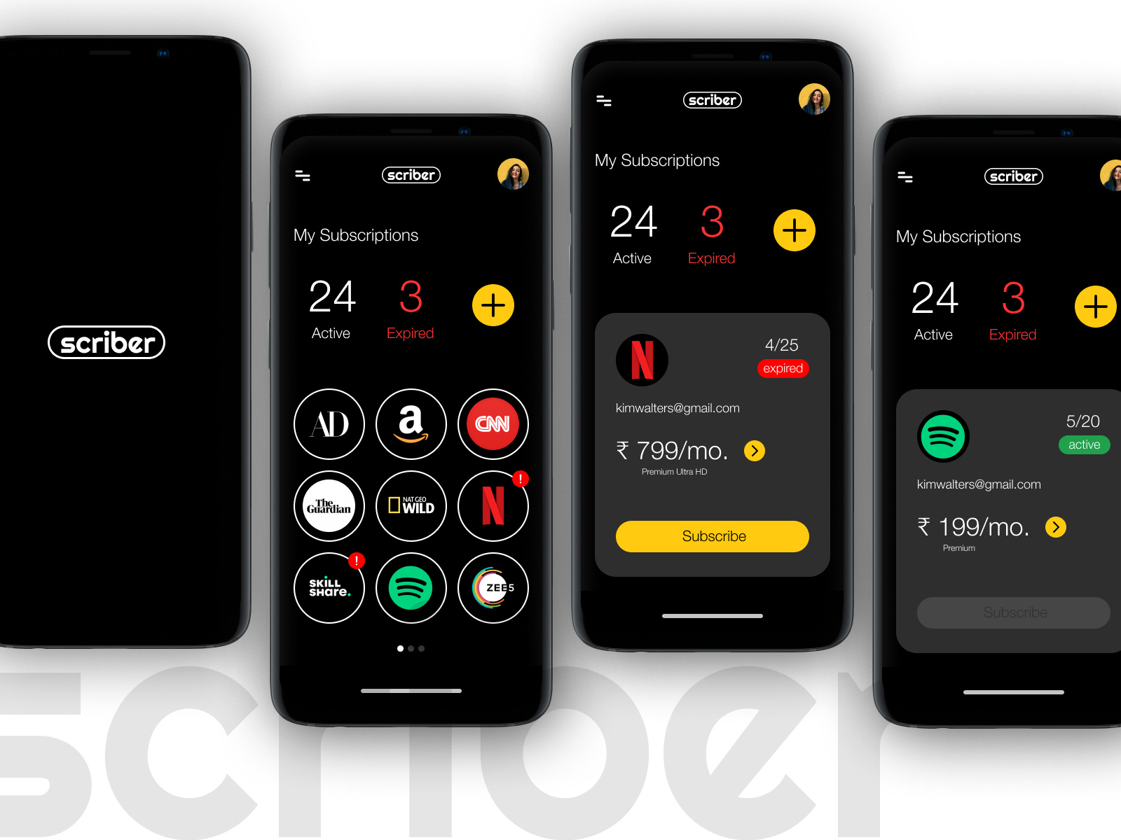 Scriber App by Sidharth B Ravisankar (Sid) on Dribbble