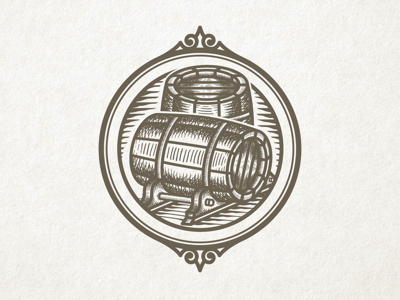 barrel logo by Voxicord™ on Dribbble