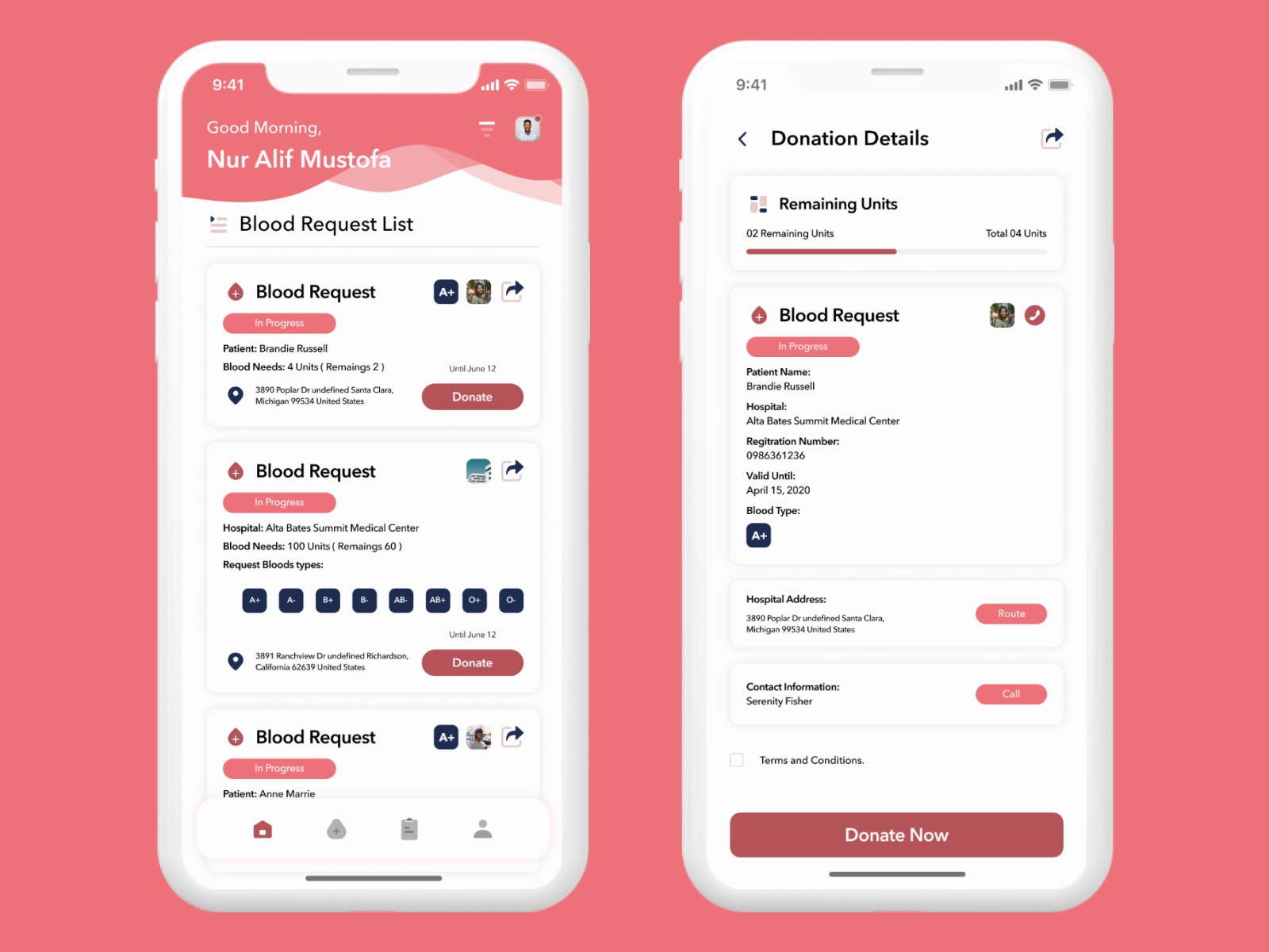 Blood Donation UI/UX Design 👌🏻 by Nur Alif Mustofa 🏻 on Dribbble