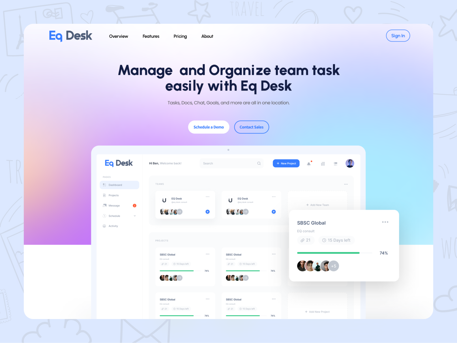 Eq Desk Team Management by Benjamin Onyebuchi on Dribbble