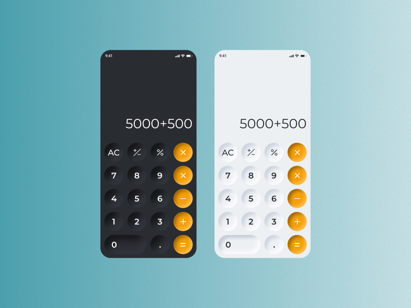 UI Challenge - Calculator by Design.things Studio on Dribbble