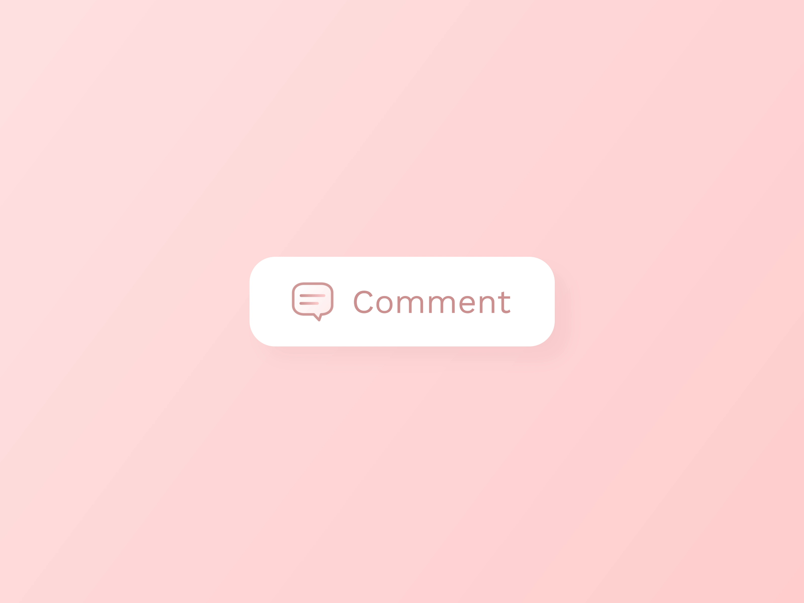 Comment Button - Hover Interaction by Kailash B on Dribbble