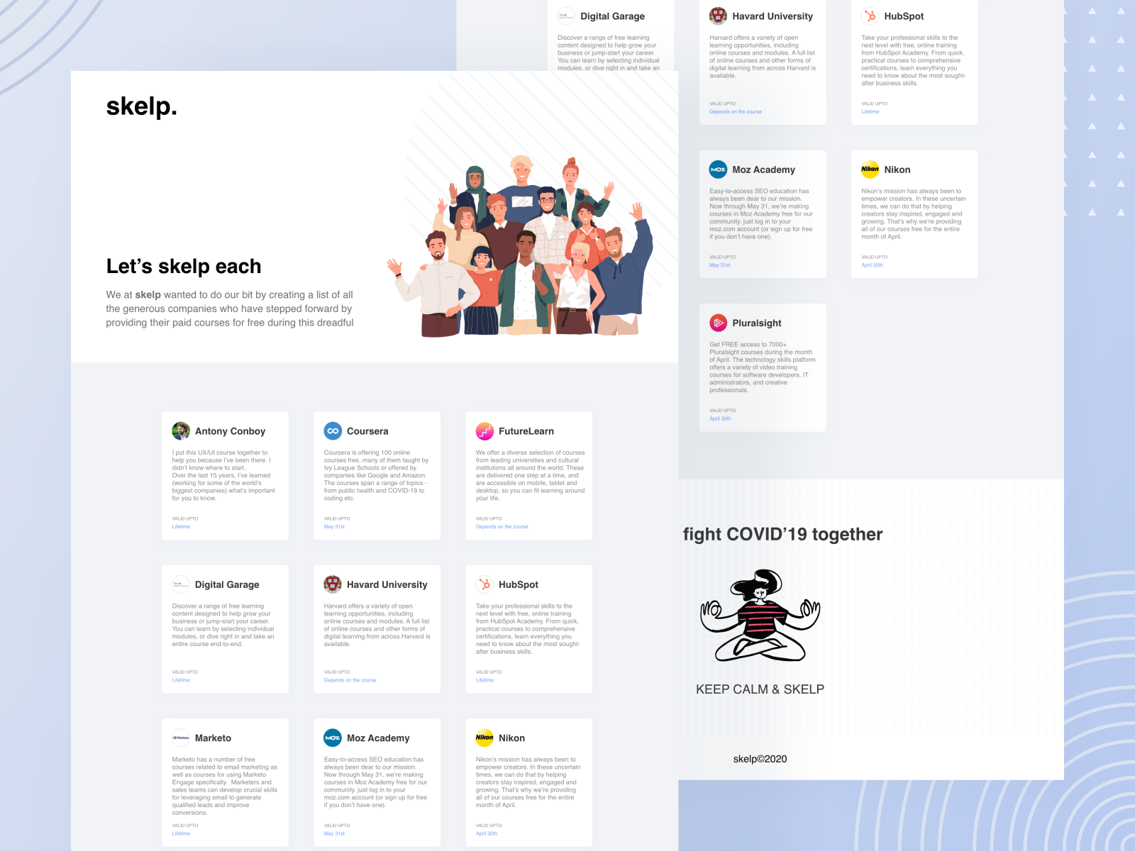 Skelp Website by Kailash B on Dribbble