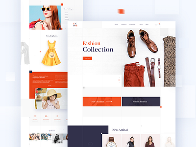 E-commerce landing page by Rabi islam on Dribbble