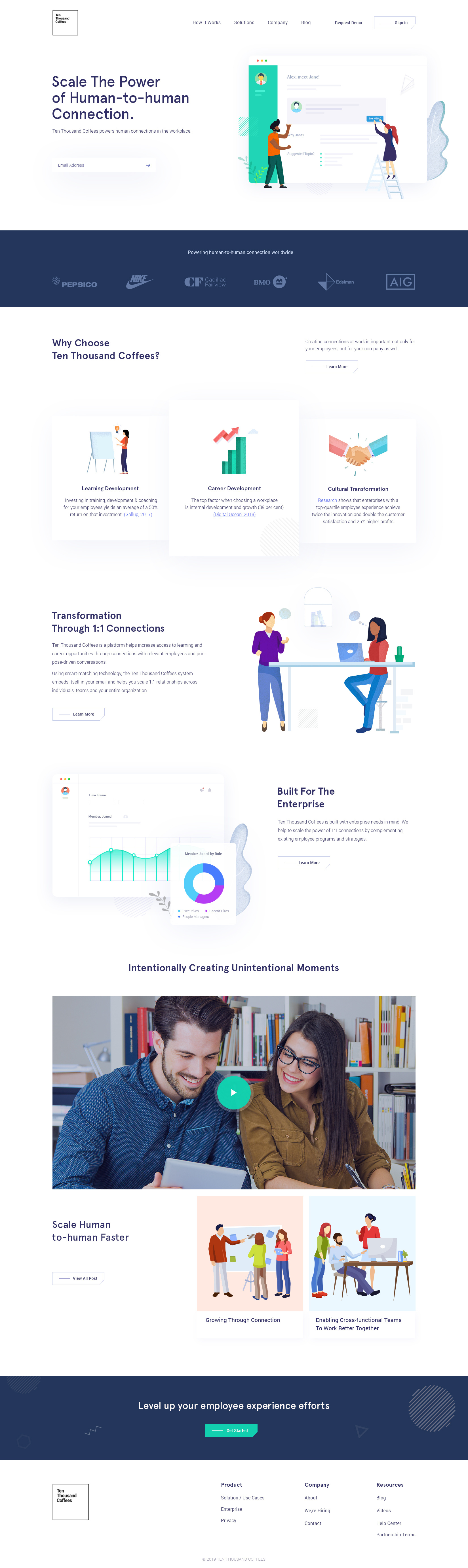 Human Connections Enterprise Landing page by Rabi islam on Dribbble