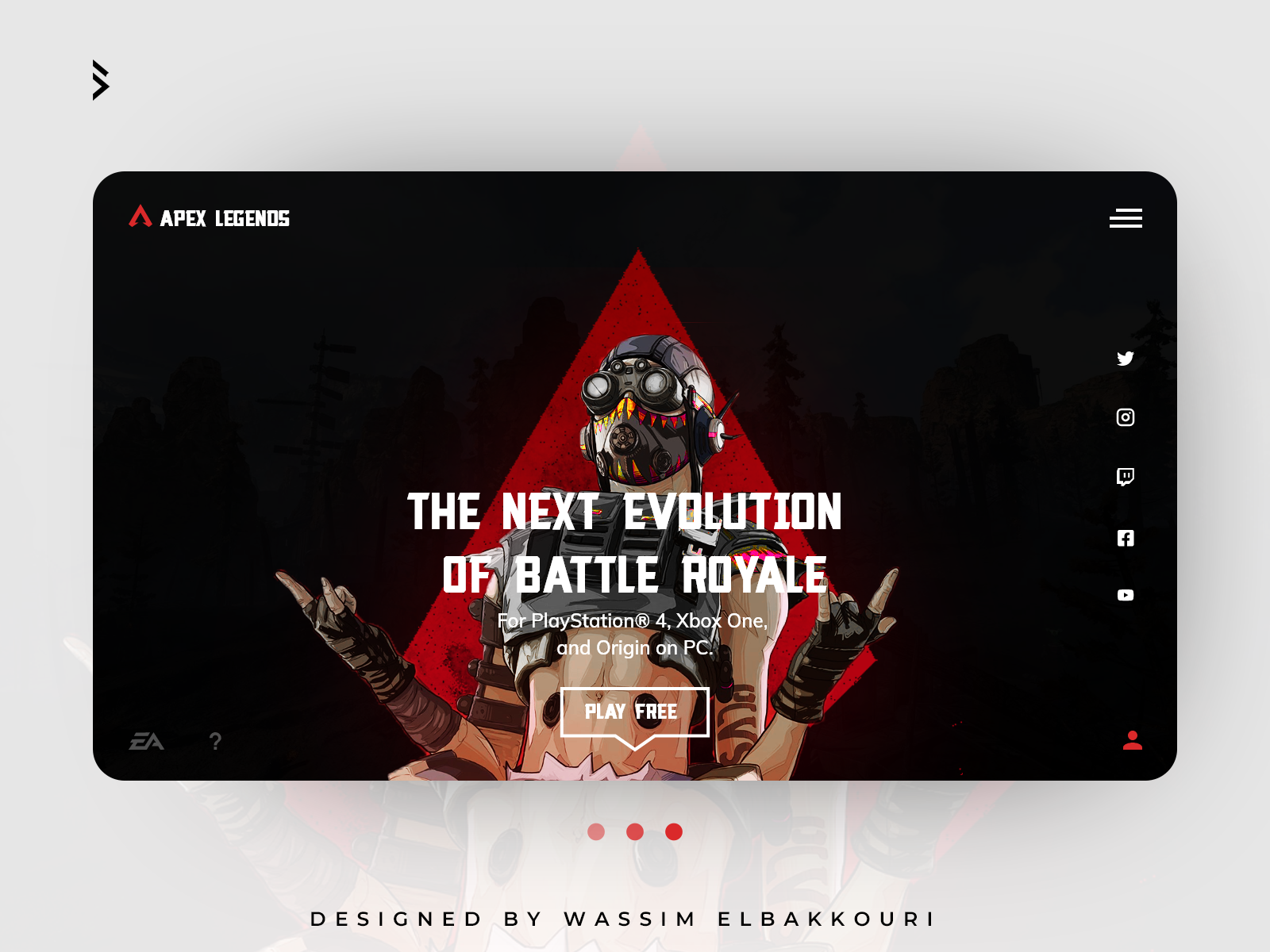 Apex legends Web design concept by Wassim Elbakkouri on Dribbble