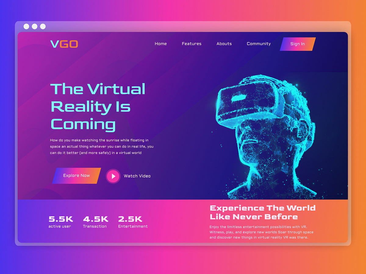Vr Website designs, themes, templates and downloadable graphic elements ...