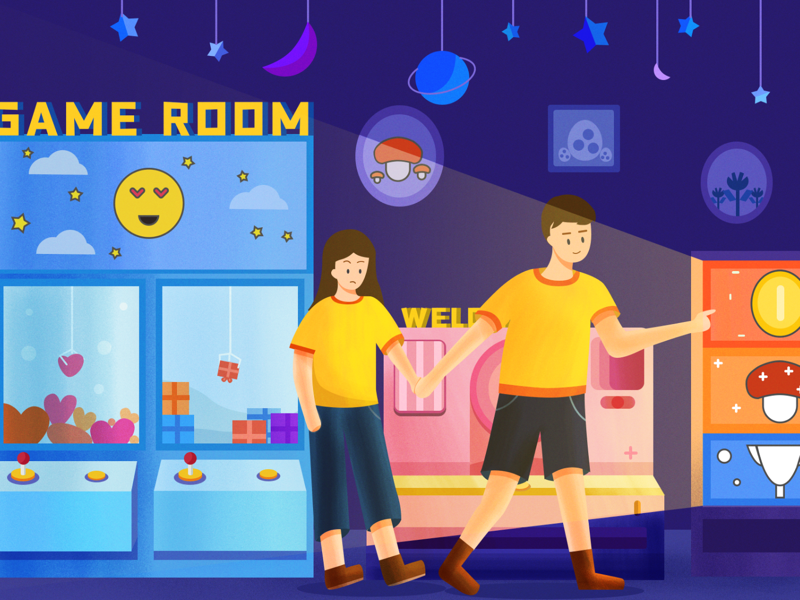 Game room by XYXY on Dribbble
