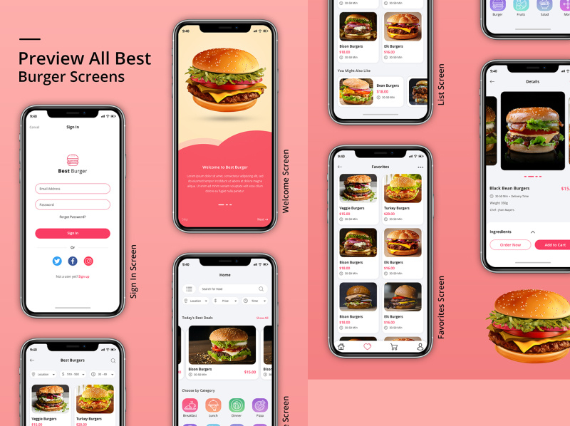 Burger App by Arif.saifi on Dribbble