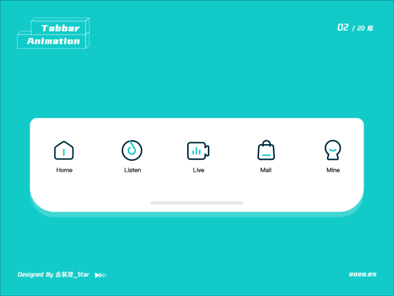 Tab Bar Animation 02 by Neil Guo on Dribbble