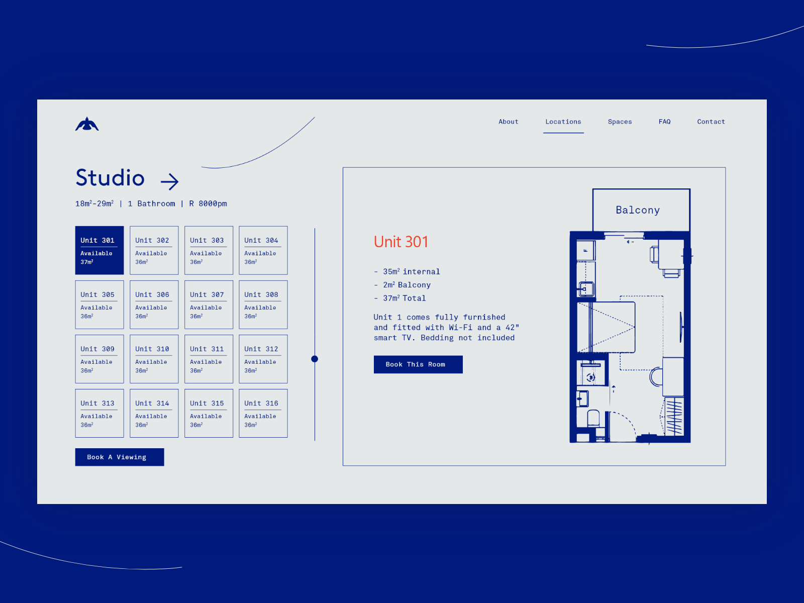 Room Selector Design by Daniel Raubenheimer on Dribbble
