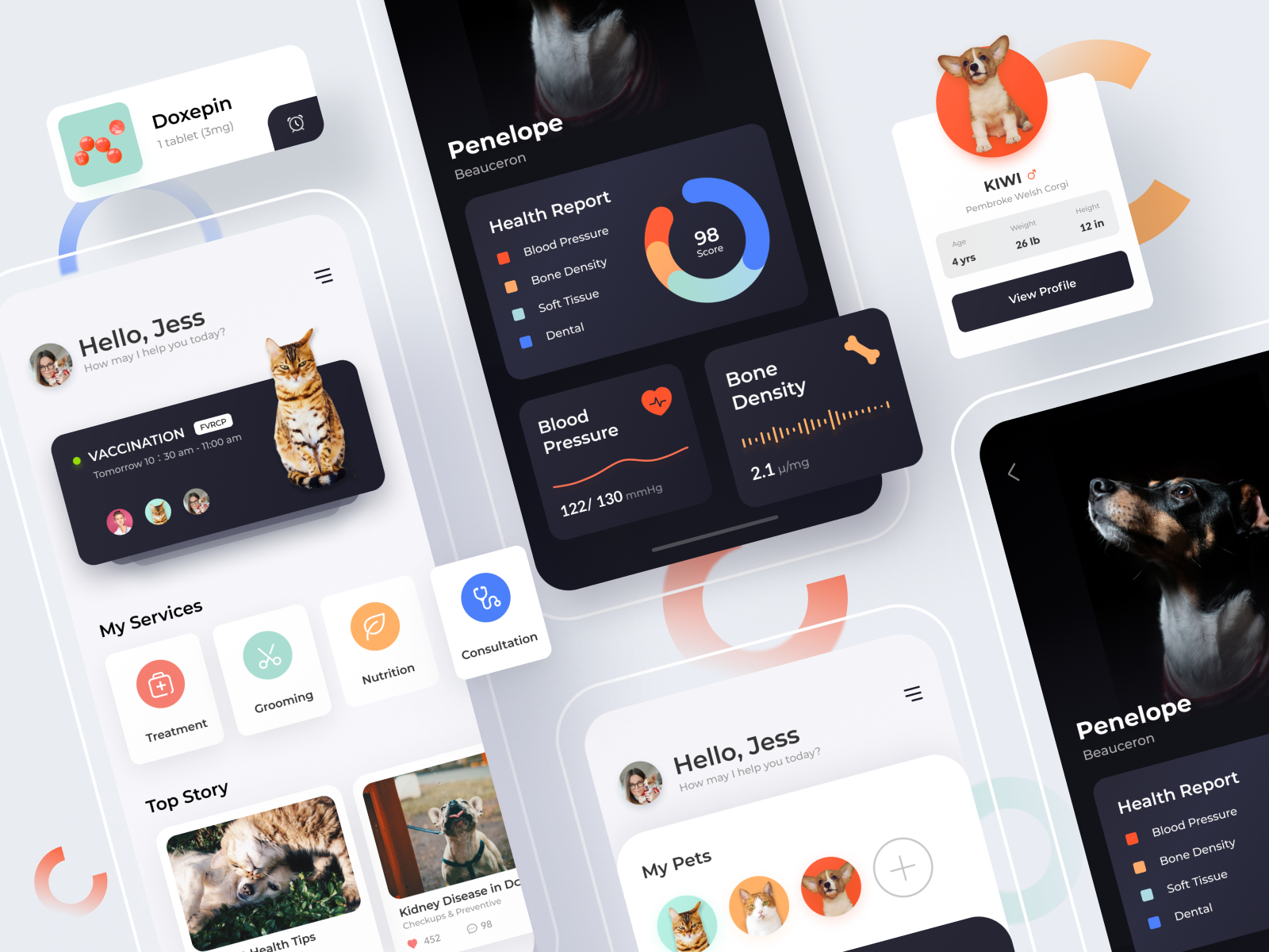 Pet Care App by Danni Li on Dribbble