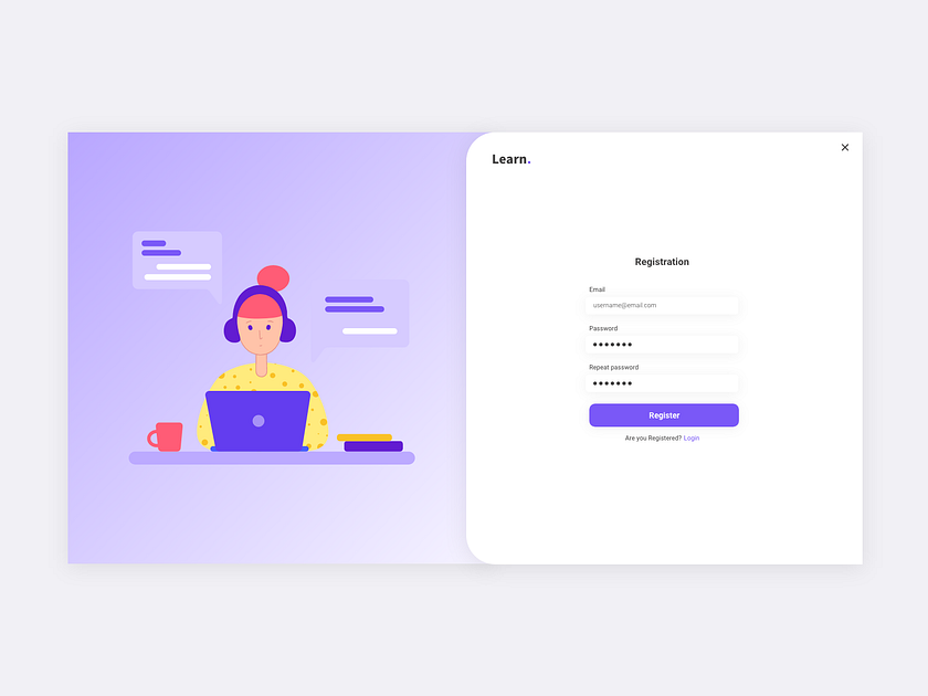Form UI designs, themes, templates and downloadable graphic elements on ...