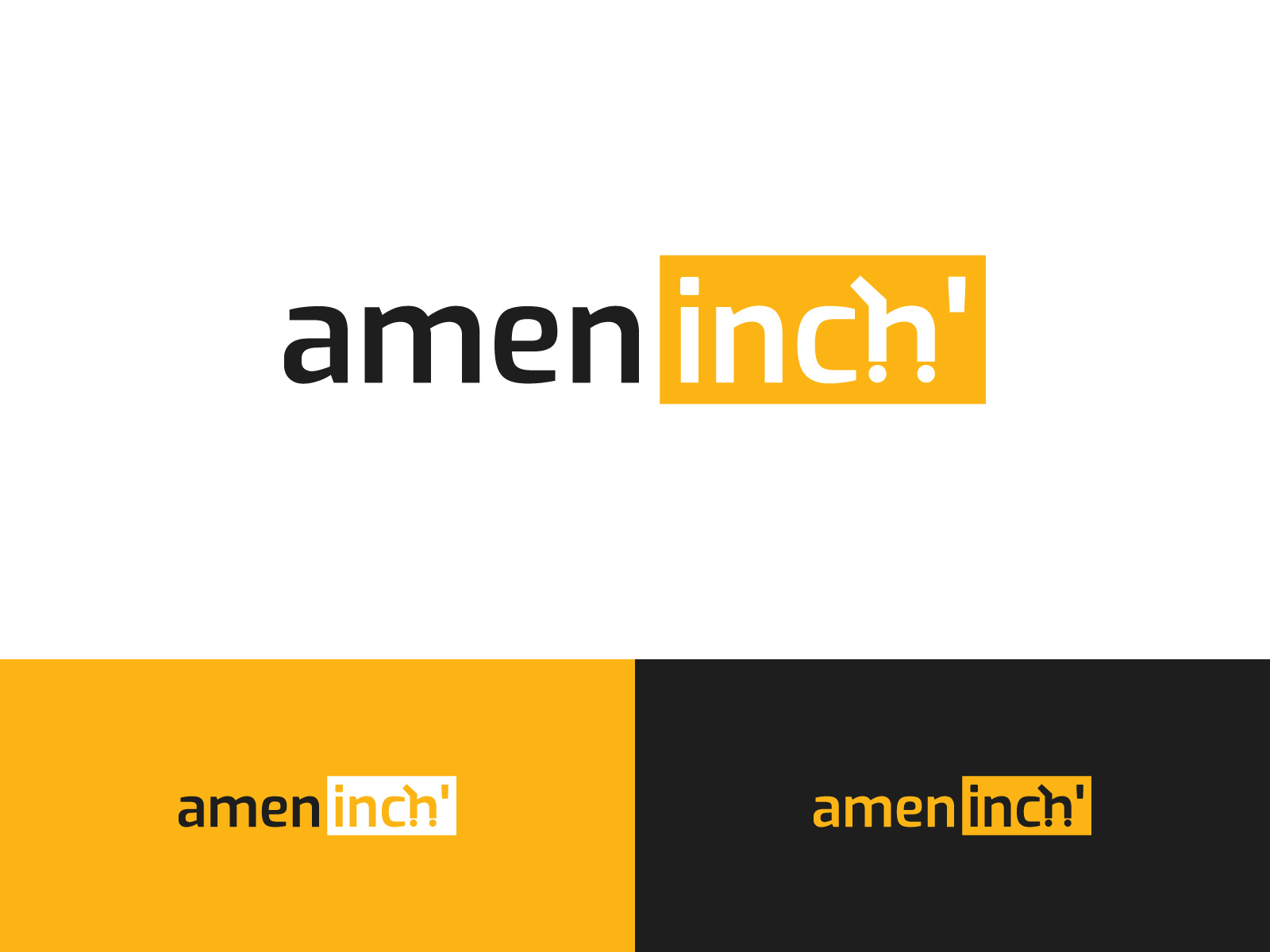 AMEN INCH' Logo & Branding Design by Nikul Kumbhani on Dribbble