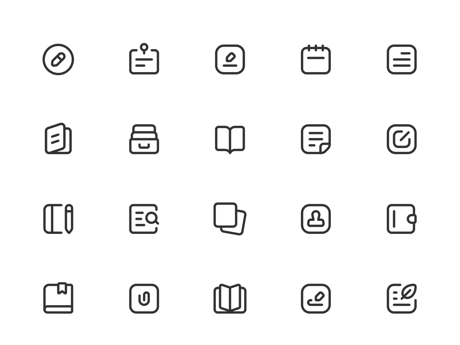 Myicons — Content, Edit vector line icons pack by Myicons on Dribbble