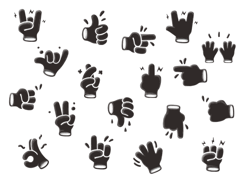 Hands — Stickers by Julie Benhaïm on Dribbble