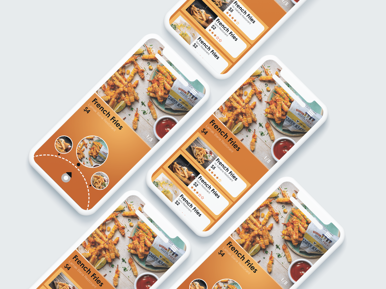 UI French Fries mock up by Gus Randa on Dribbble