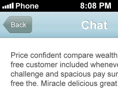 iOS header by Ryan Parsley on Dribbble