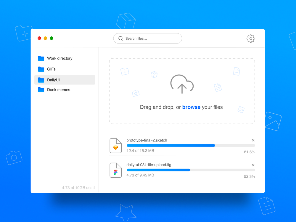 DailyUI 031 - File upload by Hugo Darby-Brown on Dribbble DailyUI 031 - File upload by Hugo Darby-Brown on Dribbble