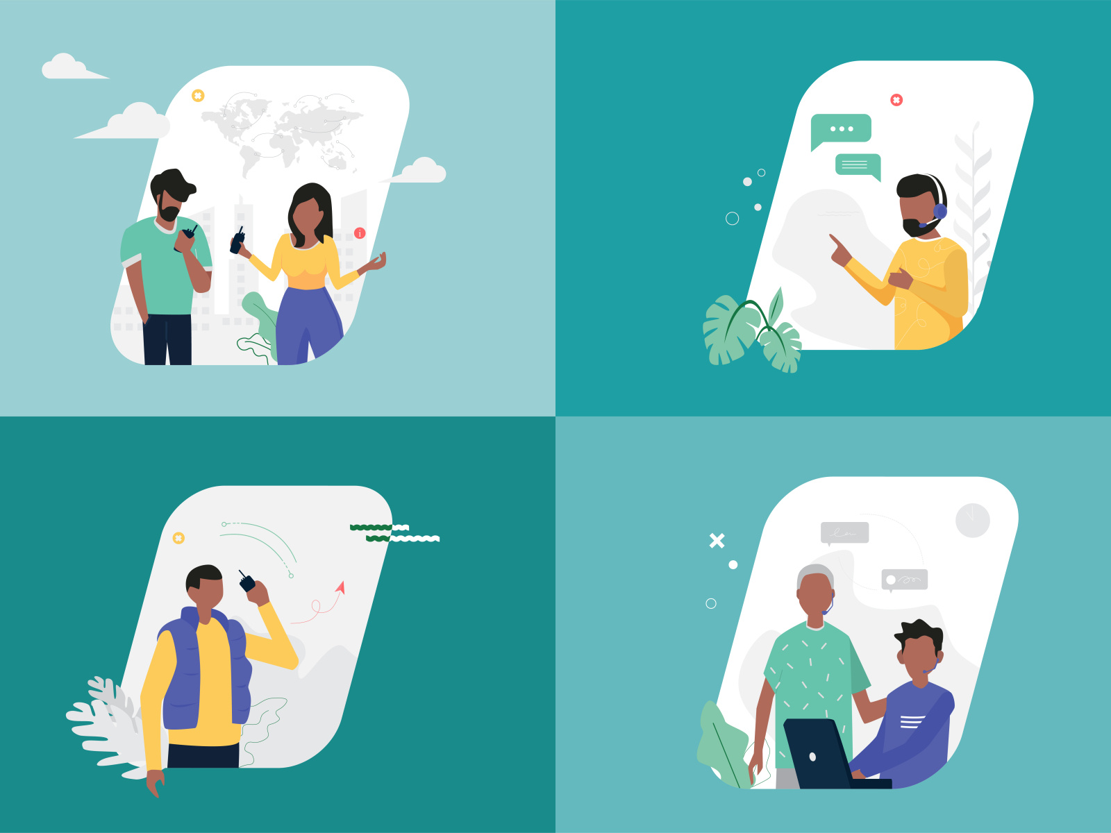Communication Illustration by feri nurfatoni on Dribbble