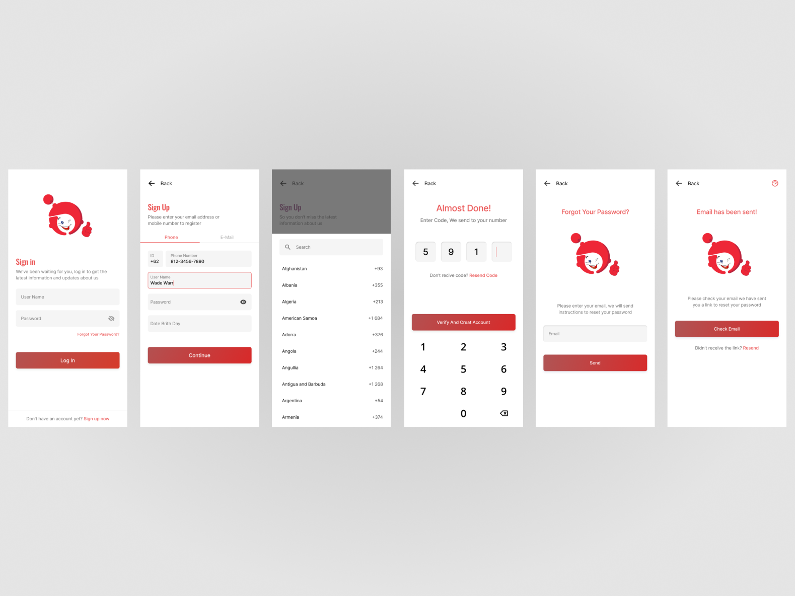 Login Process App by Alex Immanuel on Dribbble