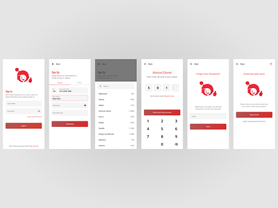 Login Process App by Alex Immanuel on Dribbble