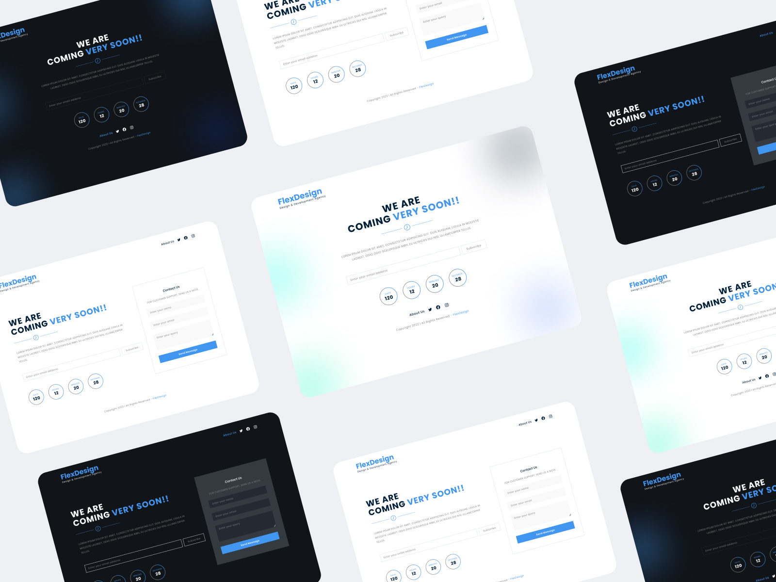 Coming Soon Page UI by Alex Immanuel on Dribbble