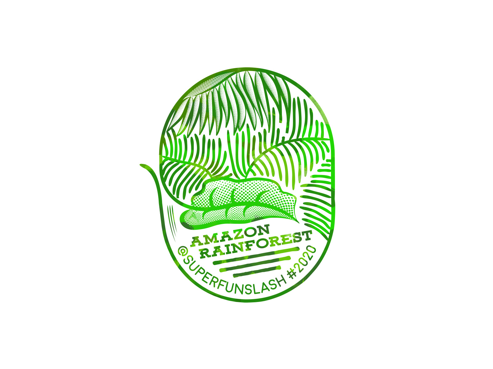 Amazon Forest Stamp by Ye Han on Dribbble