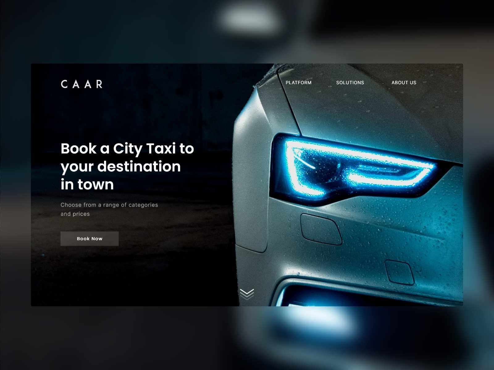 CAAR - Landing Page by Makshay Bhadiyadra on Dribbble