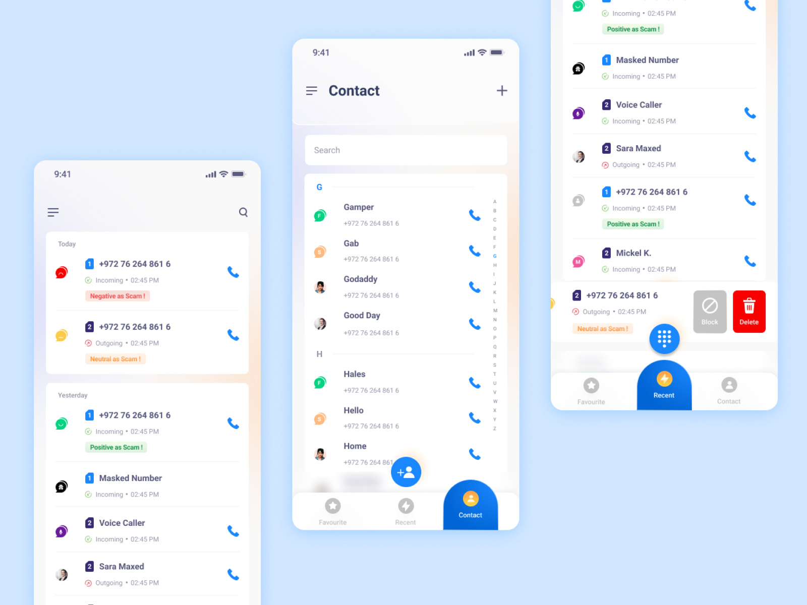Contact by DesignShare on Dribbble