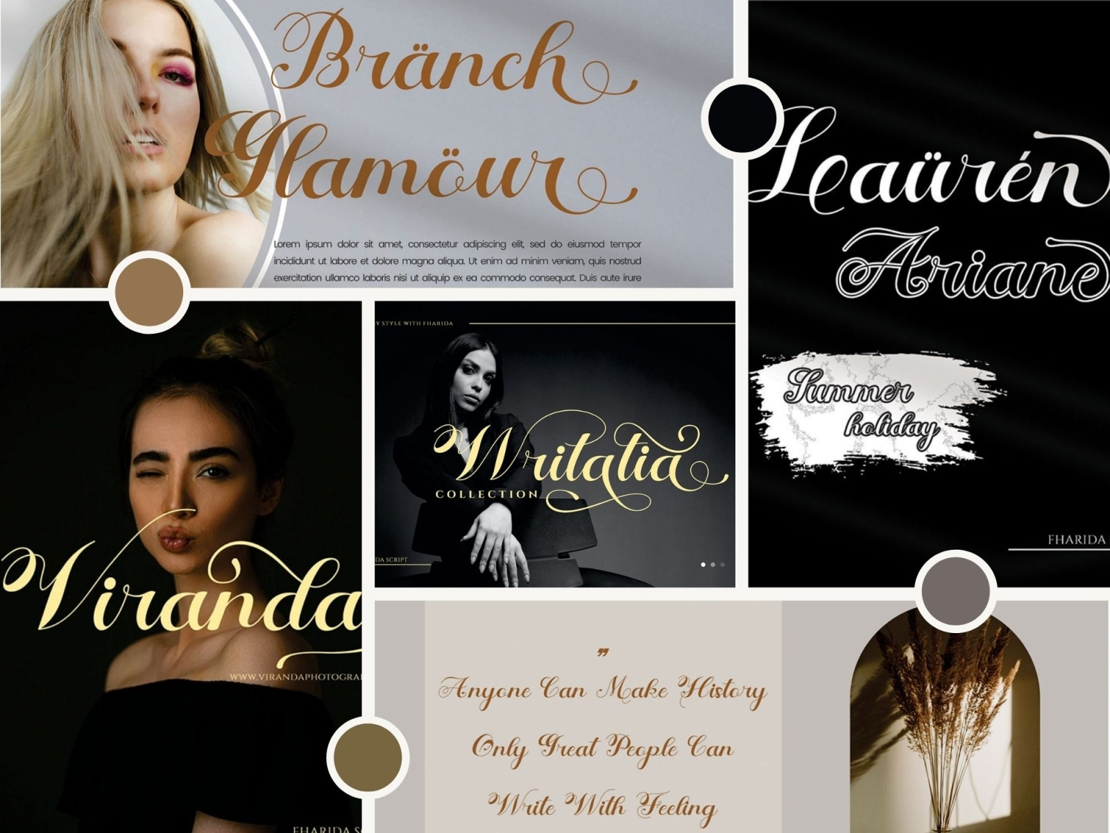 Calligraphy Font | Fharida | Draftik by Draftik on Dribbble