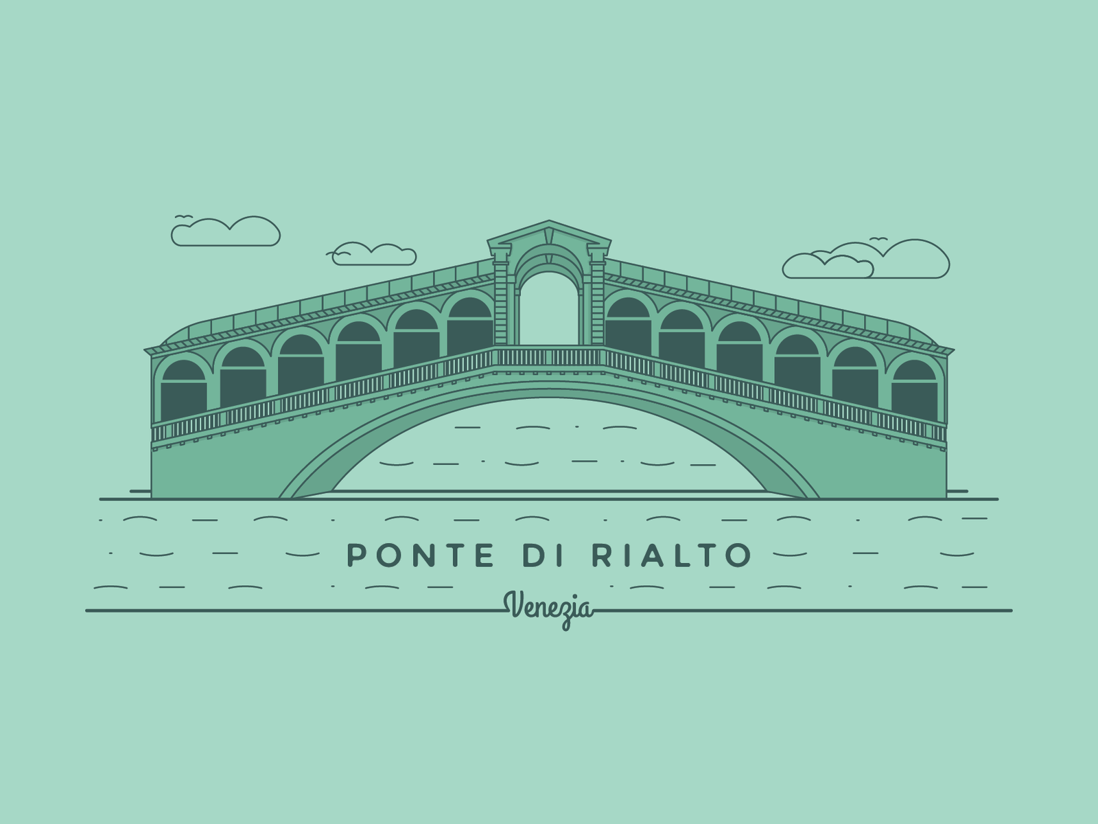Ponte di Rialto by Juliet Maycock on Dribbble
