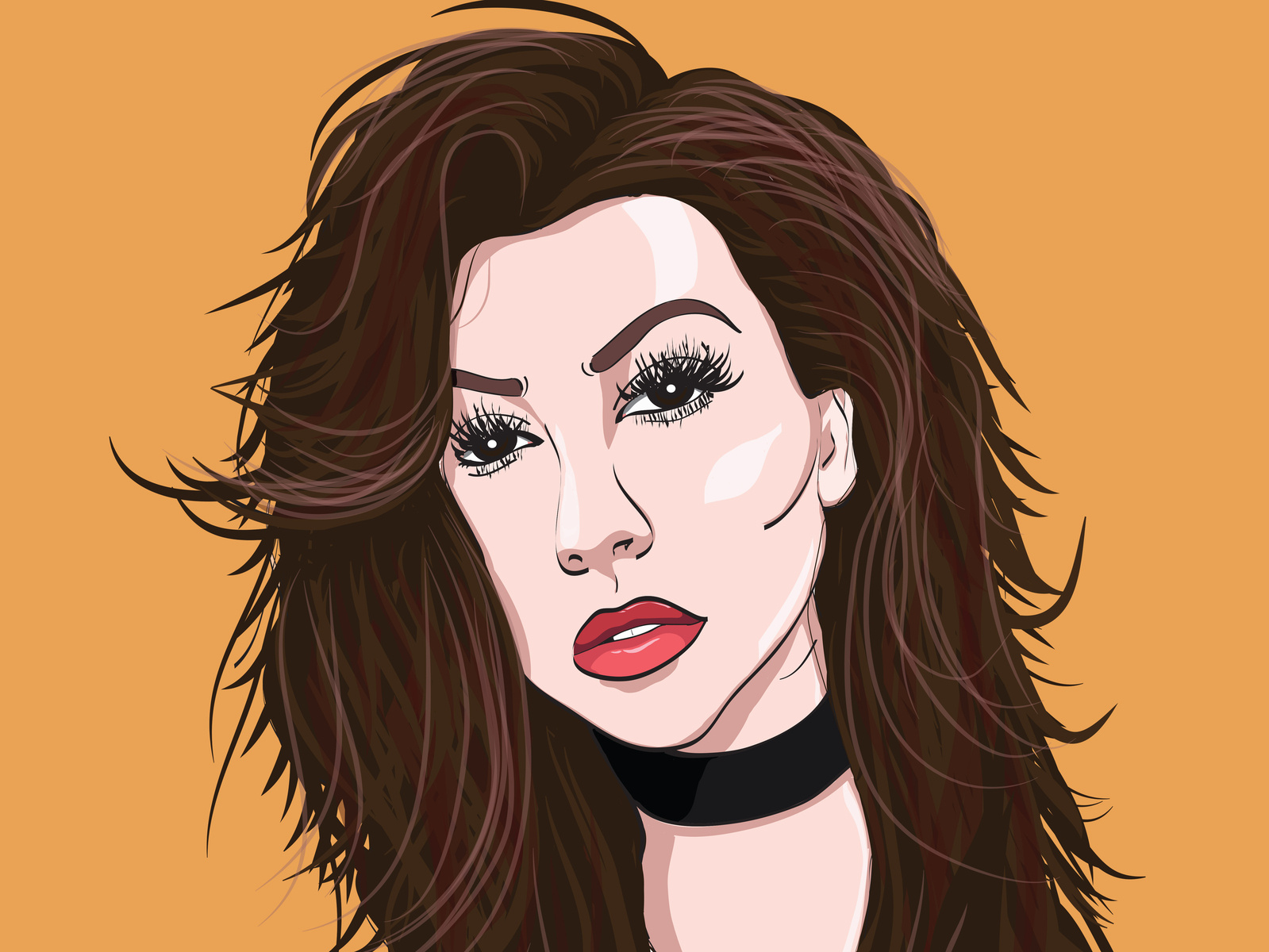 Self-portrait by Azra Jugo on Dribbble