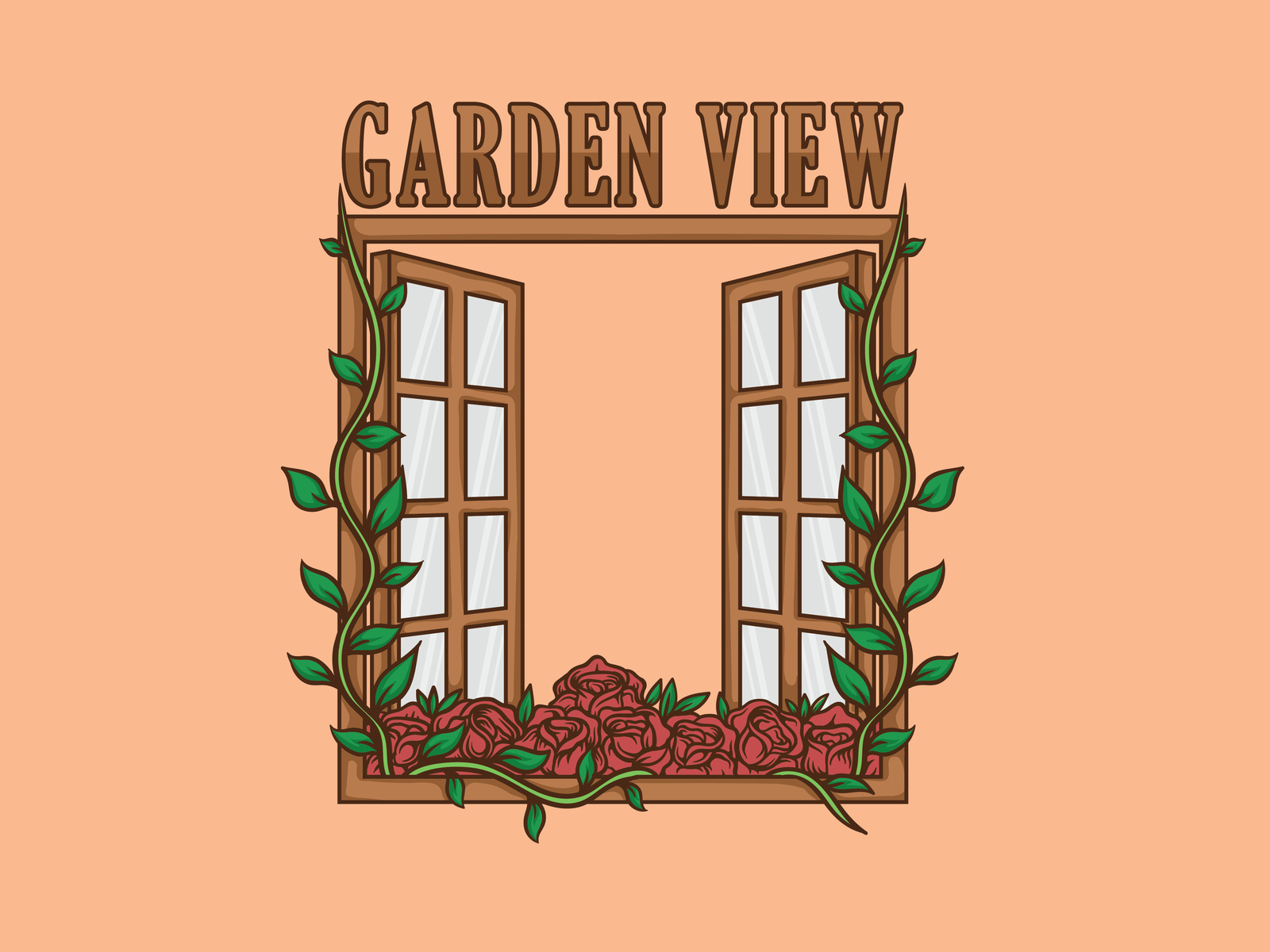 Garden view by tumpang tindih on Dribbble