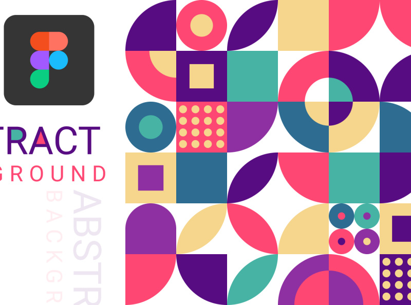 Abstract geometric background design in Figma by Joshuaprakash on Dribbble