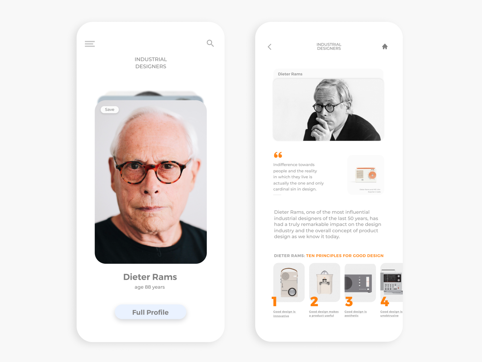 user profile design by Vrundar Patil on Dribbble
