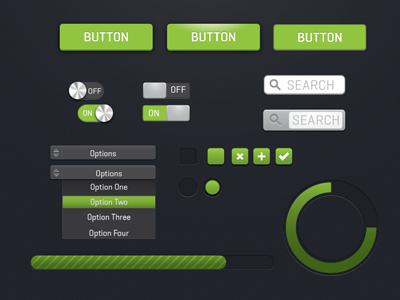 Green Ui Sketch by David Tetrault on Dribbble