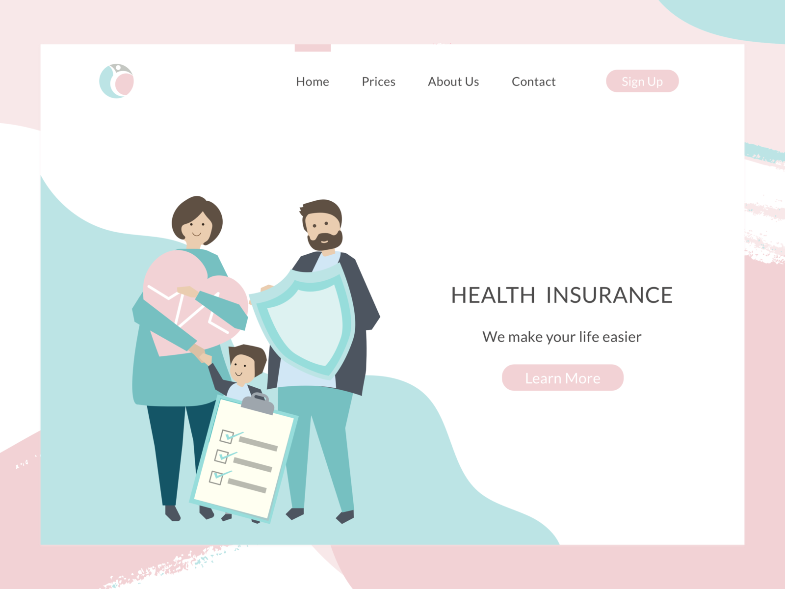 Health Insurance web by Nora on Dribbble