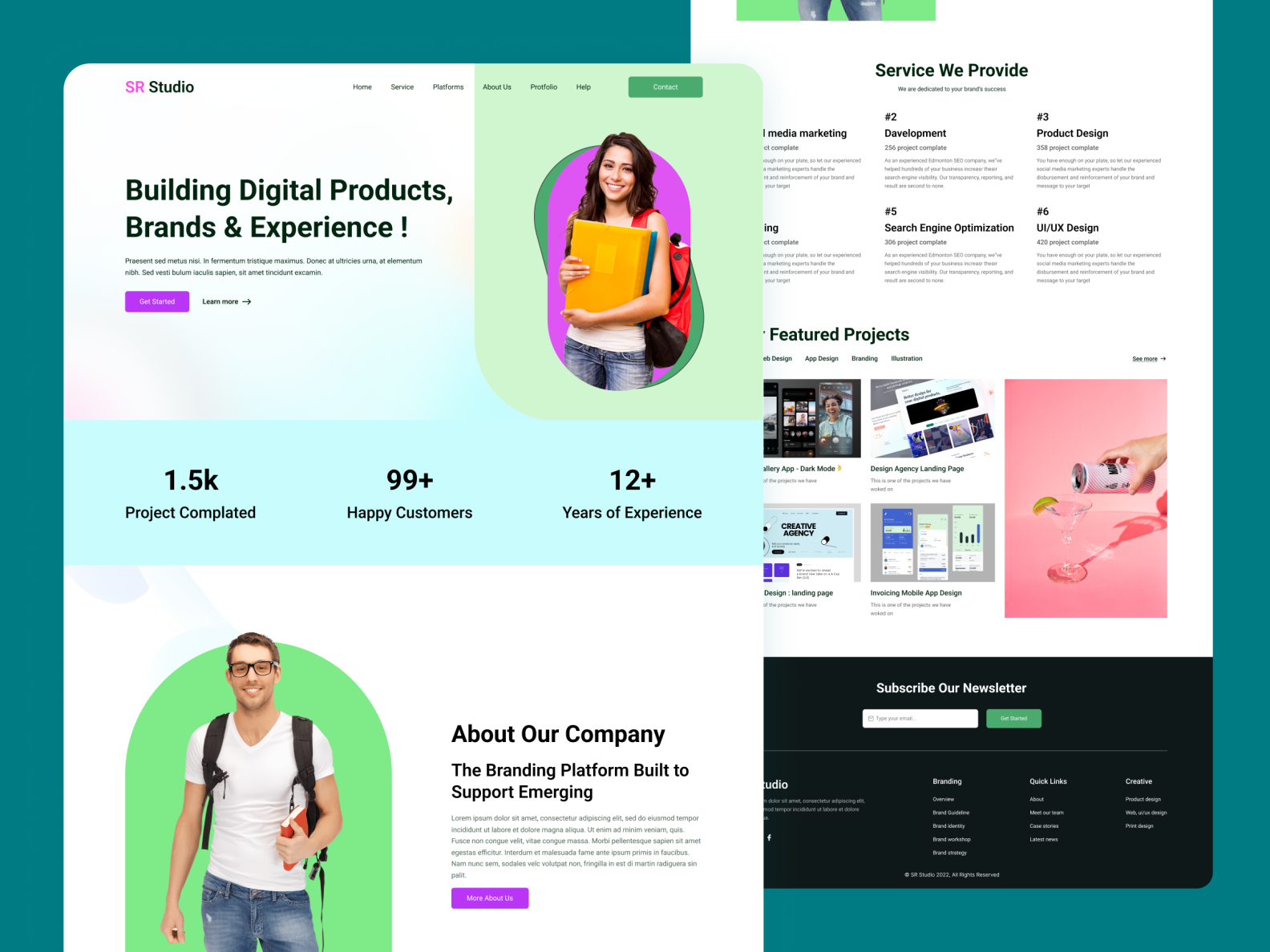 Digital Product Website Design by UI Jungle - UI UX Design Agency on ...