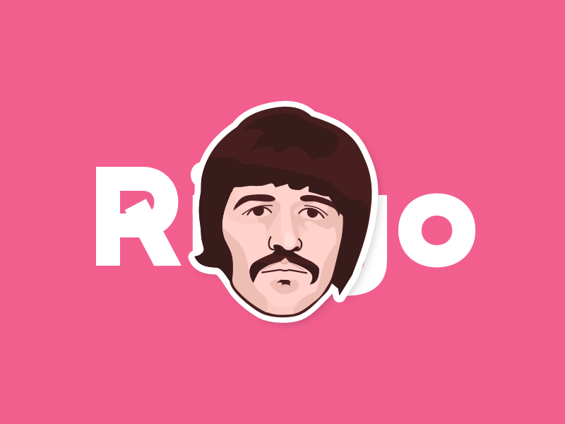 Ringo Starr - UK Sticker Contest by Lewis Dohren on Dribbble