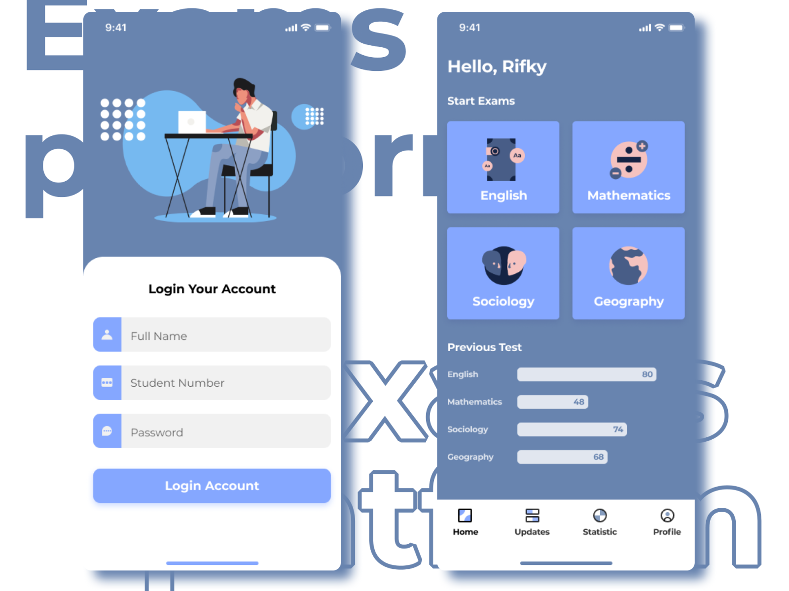 Exam UI Design by Maulana Rifky Yudhira | Website & UI Designer ⚡ on ...