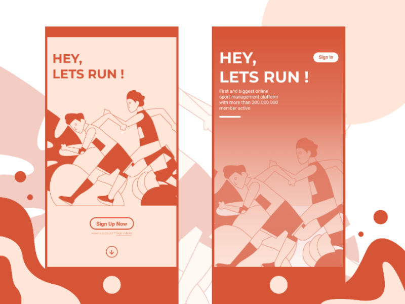 Hey Lets Run by Maulana Rifky Yudhira on Dribbble