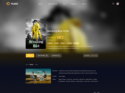 Filimo | Movie Streamer by M.Amin Ghasemi on Dribbble