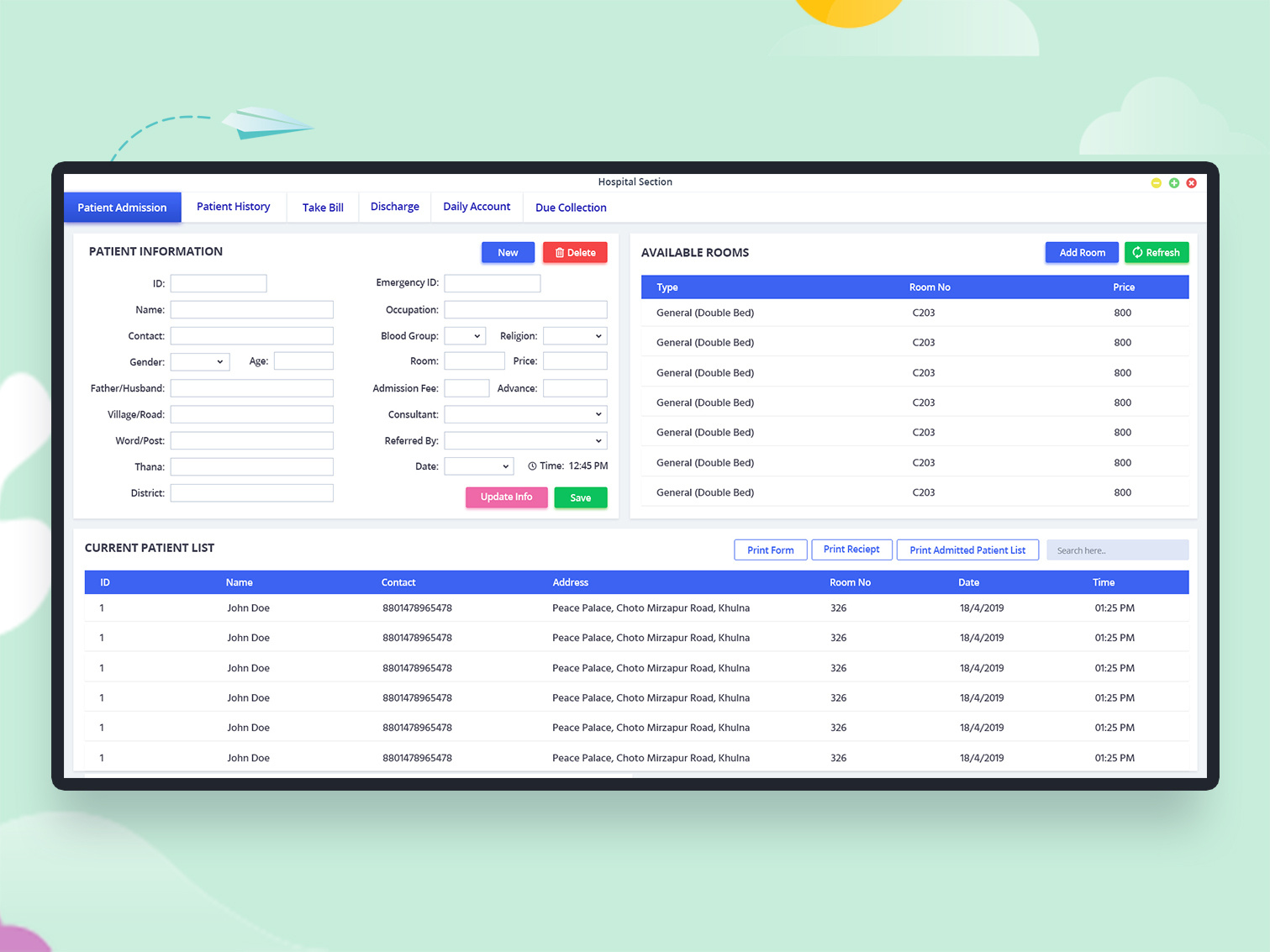 Hospital Management System by Hassanur Rakib on Dribbble