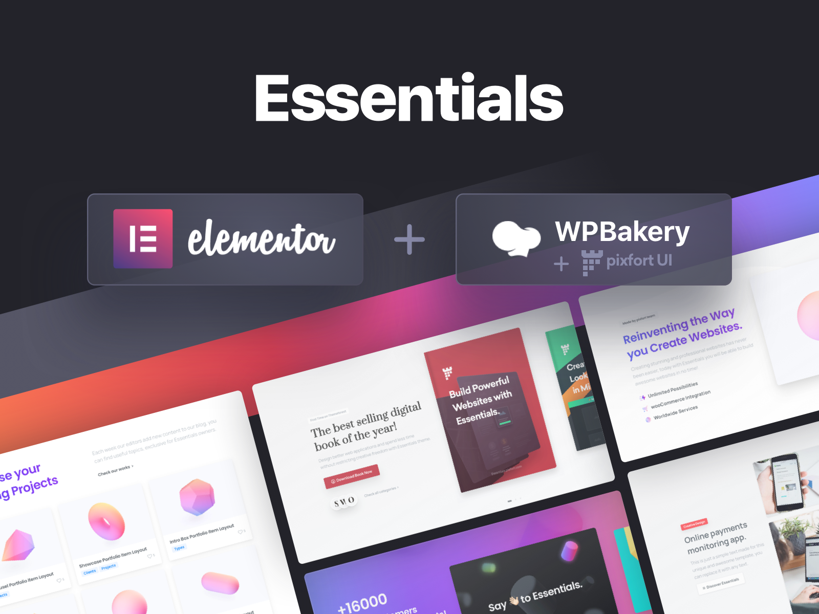 Introducing Essentials WordPress theme 🥳 by pixfort on Dribbble