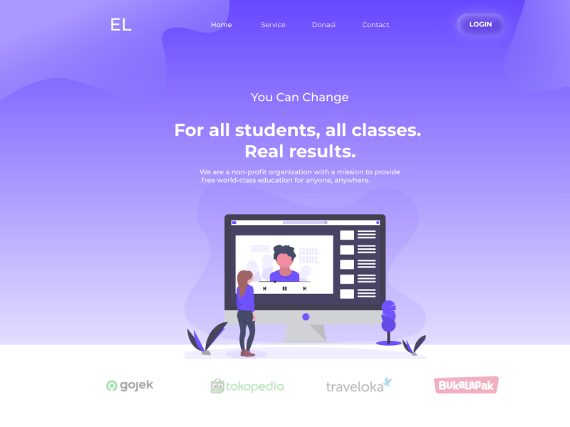 Web E-Learning UI Concept by Bangkandar on Dribbble