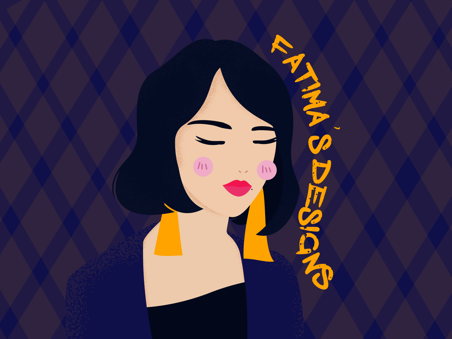 Dribbble Girl by Fatima on Dribbble