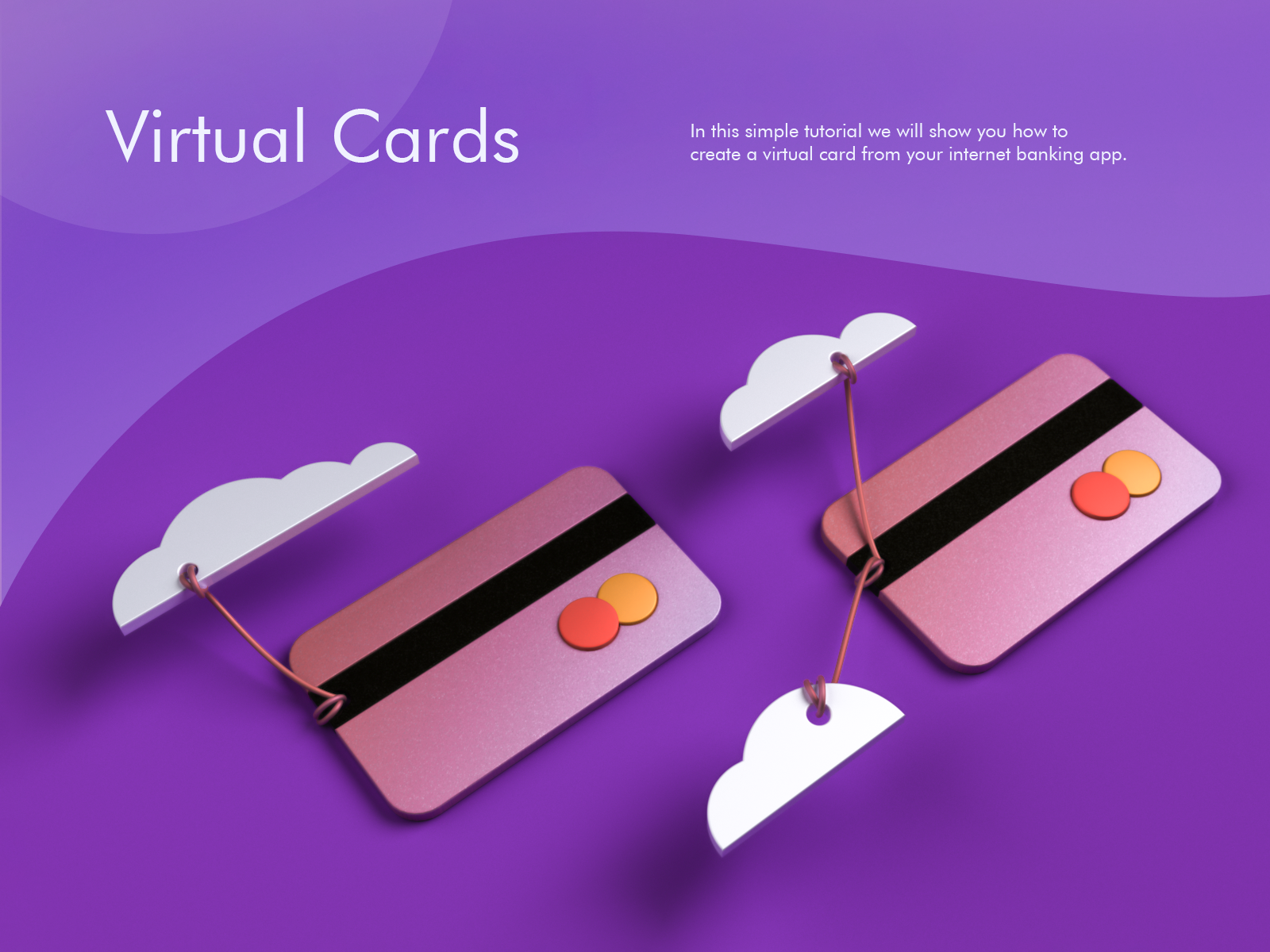 Virtual Cards Illustration by Adrian on Dribbble